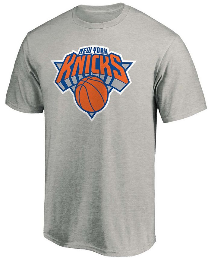 Fanatics Men's Gray New York Knicks Primary Team Logo T-shirt - Macy's