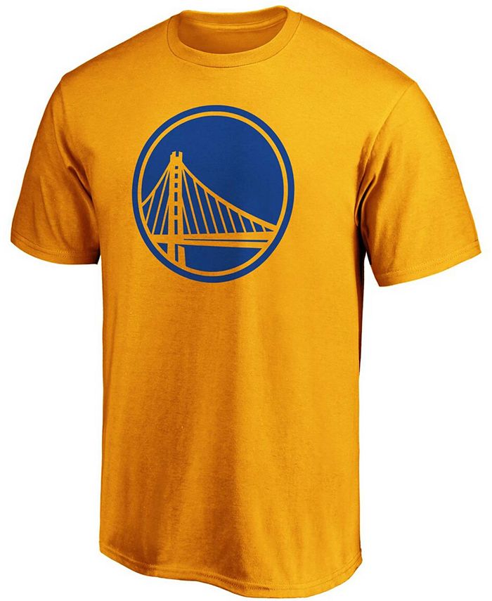 Fanatics Men's Gold Golden State Warriors Primary Team Logo T-shirt ...