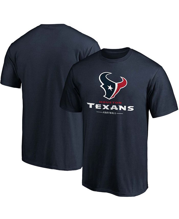 Fanatics Men's Navy Houston Texans Big and Tall Team Logo Lockup T ...