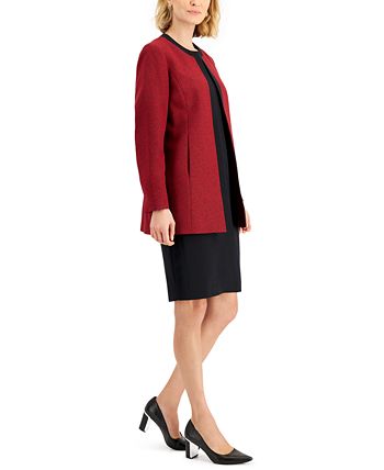 Le Suit Topper Jacket & Sheath Dress Suit - Macy's