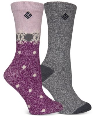 Columbia 2-Pk. Snowball Flurry Socks - Macy's