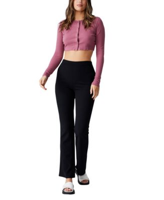Women's Cori Micro Crop Cardigan - Macy's