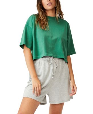 Cotton On Women's Cropped Boyfriend T-shirt - Macy's