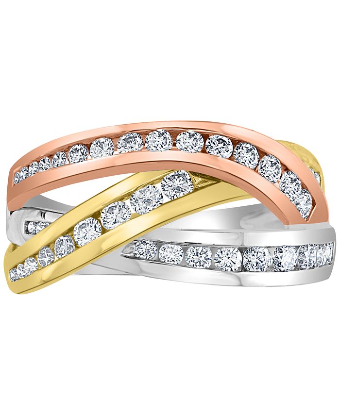 EFFY Collection EFFY® Diamond Crossover Statement Ring (5/8 ct. t.w ...