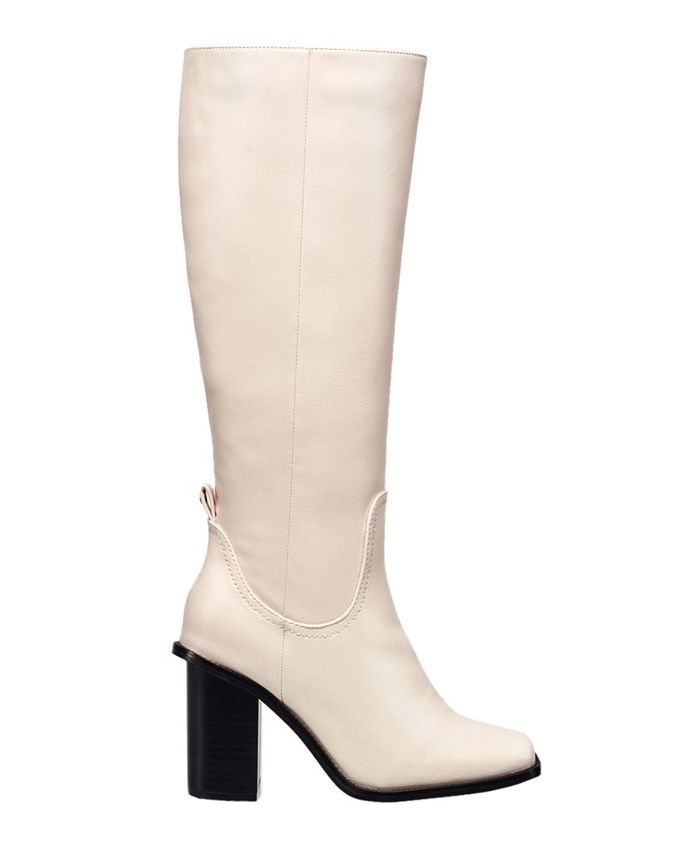 French Connection Women's Hailee Knee High Heel Riding Boots - Macy's