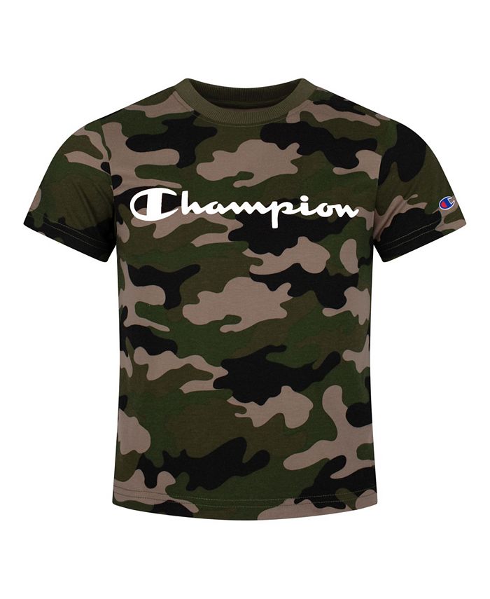 Champion Big Boys All Over Print Signature T-Shirt - Macy's