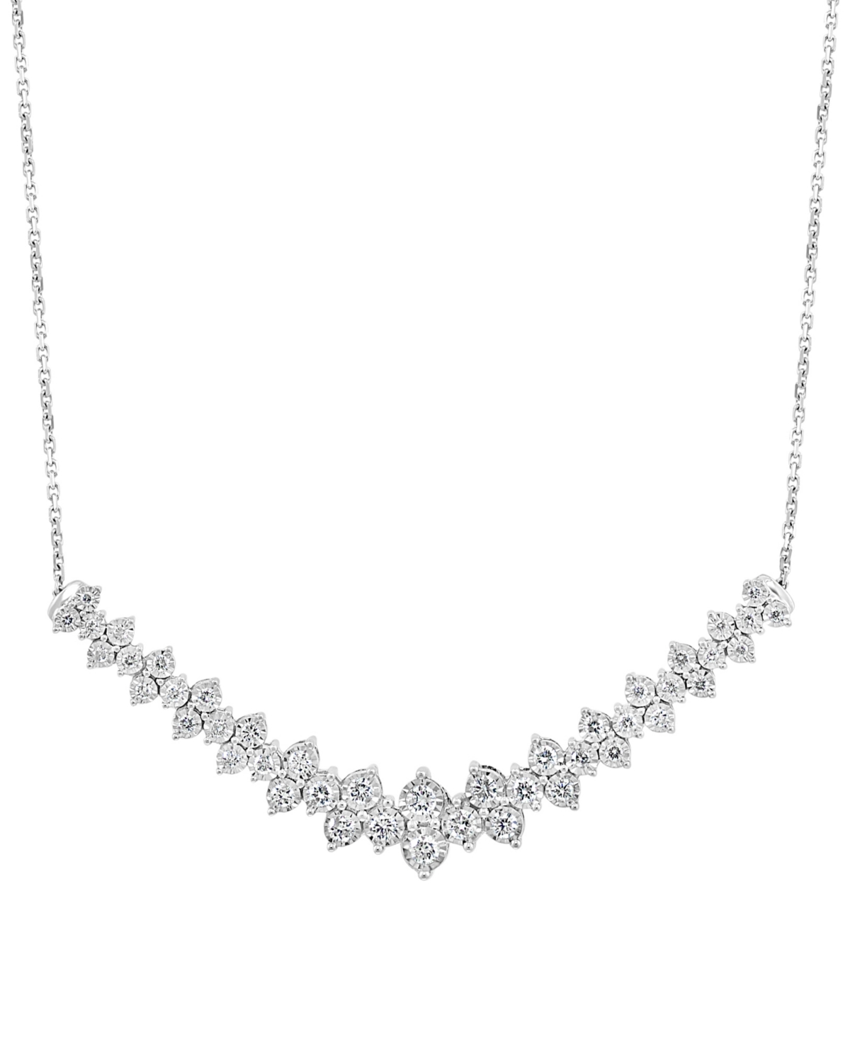 Click here for Effy Diamond Cluster 18 Statement Necklace (1 ct.... prices