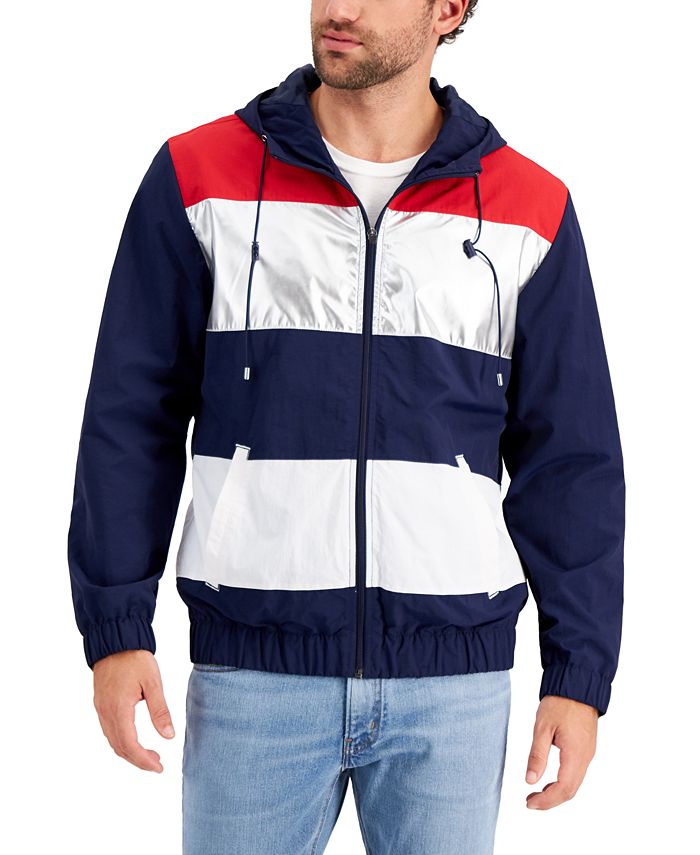 Club Room Men's Colorblocked Jacket, Created for Macy's - Macy's