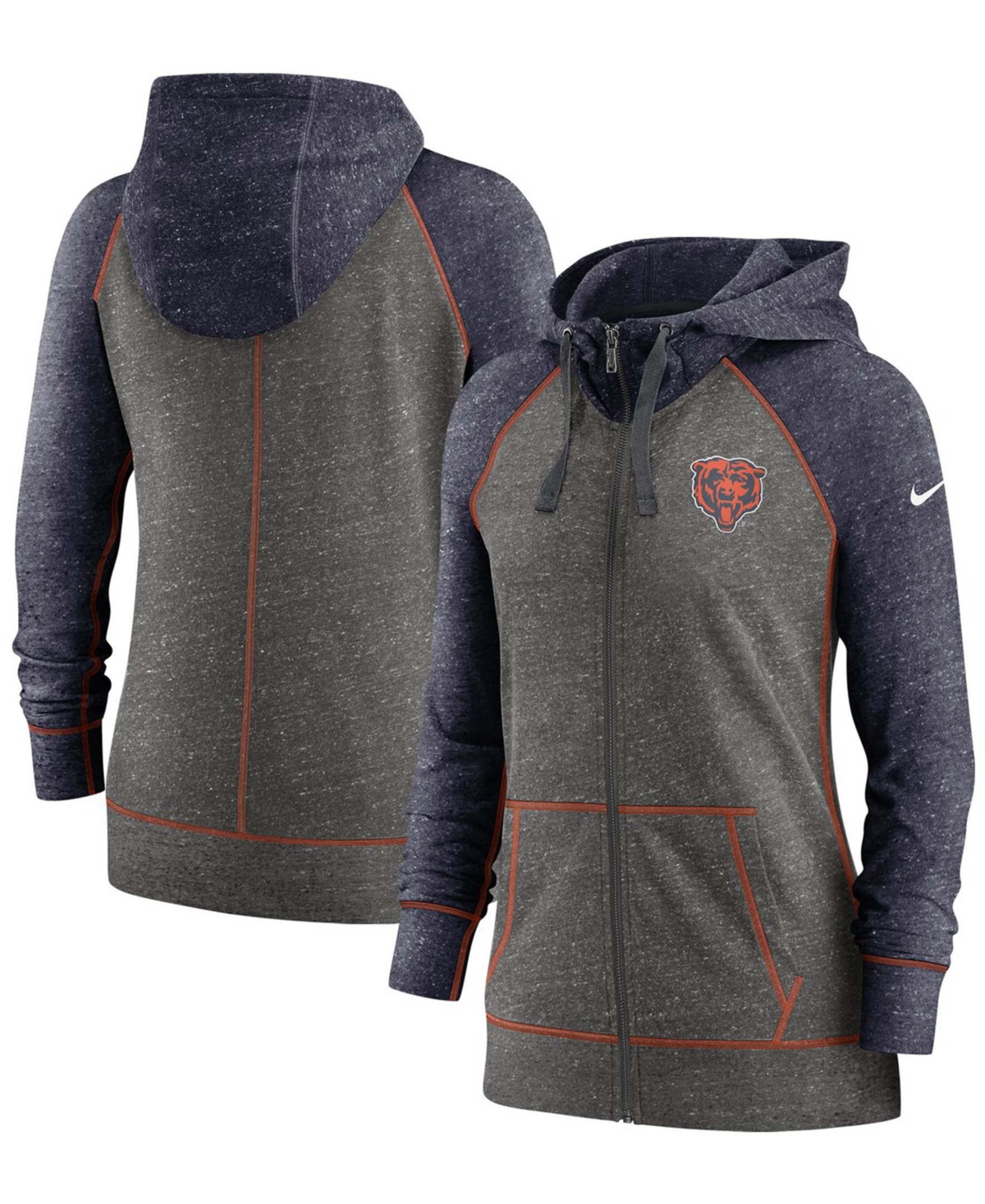 Click here for Womens Heathered Charcoal  Navy Chicago Bears Gym... prices
