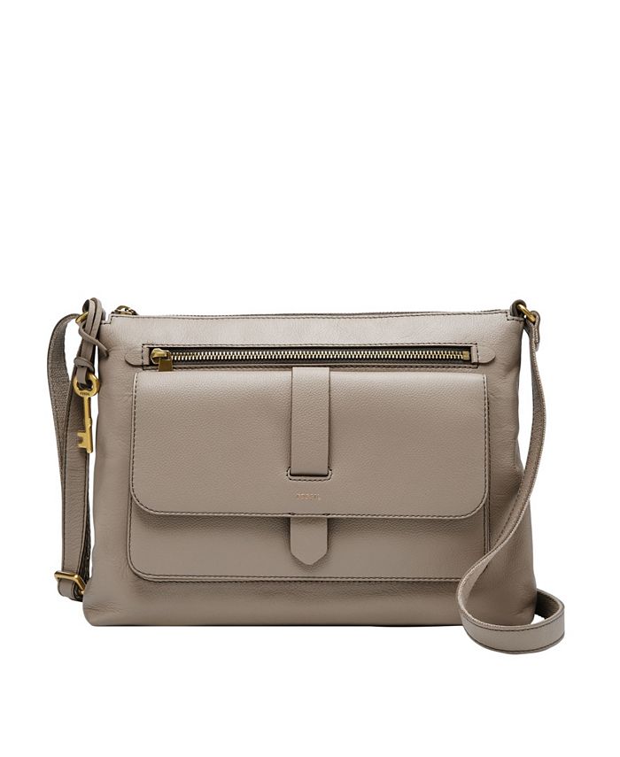 Fossil Kinley Leather Crossbody - Macy's