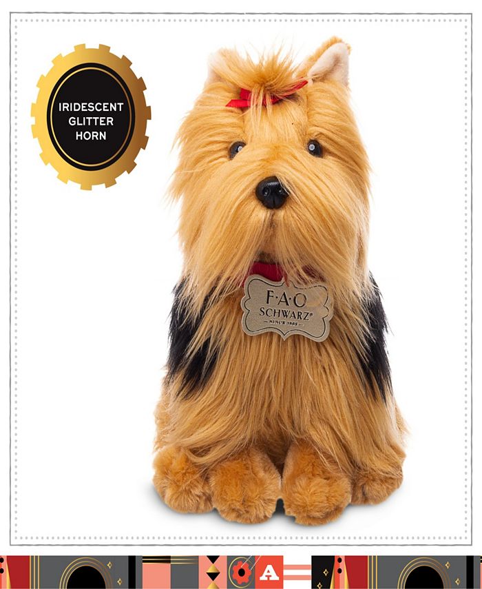 FAO Schwarz Puppy Floppy Yorkie Stuffed Animal Plush Toy - Macy's