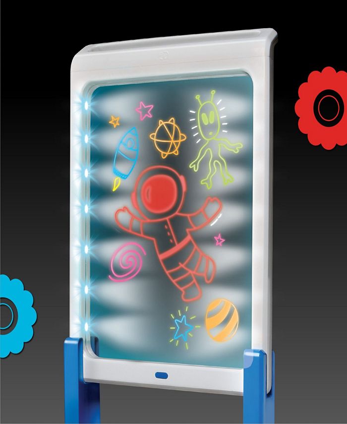 Discovery Kids LED Artist Easel with Removable Glow in the Dark ...