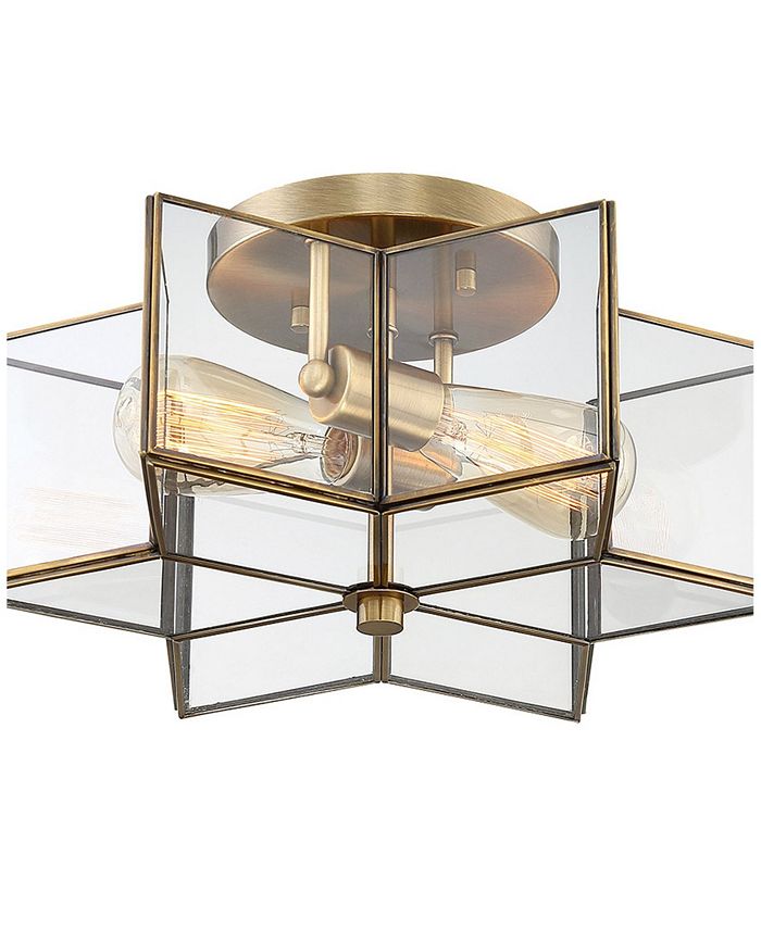 Meridian Lighting Estrella 2-Light Semi-Flush Mount - Macy's