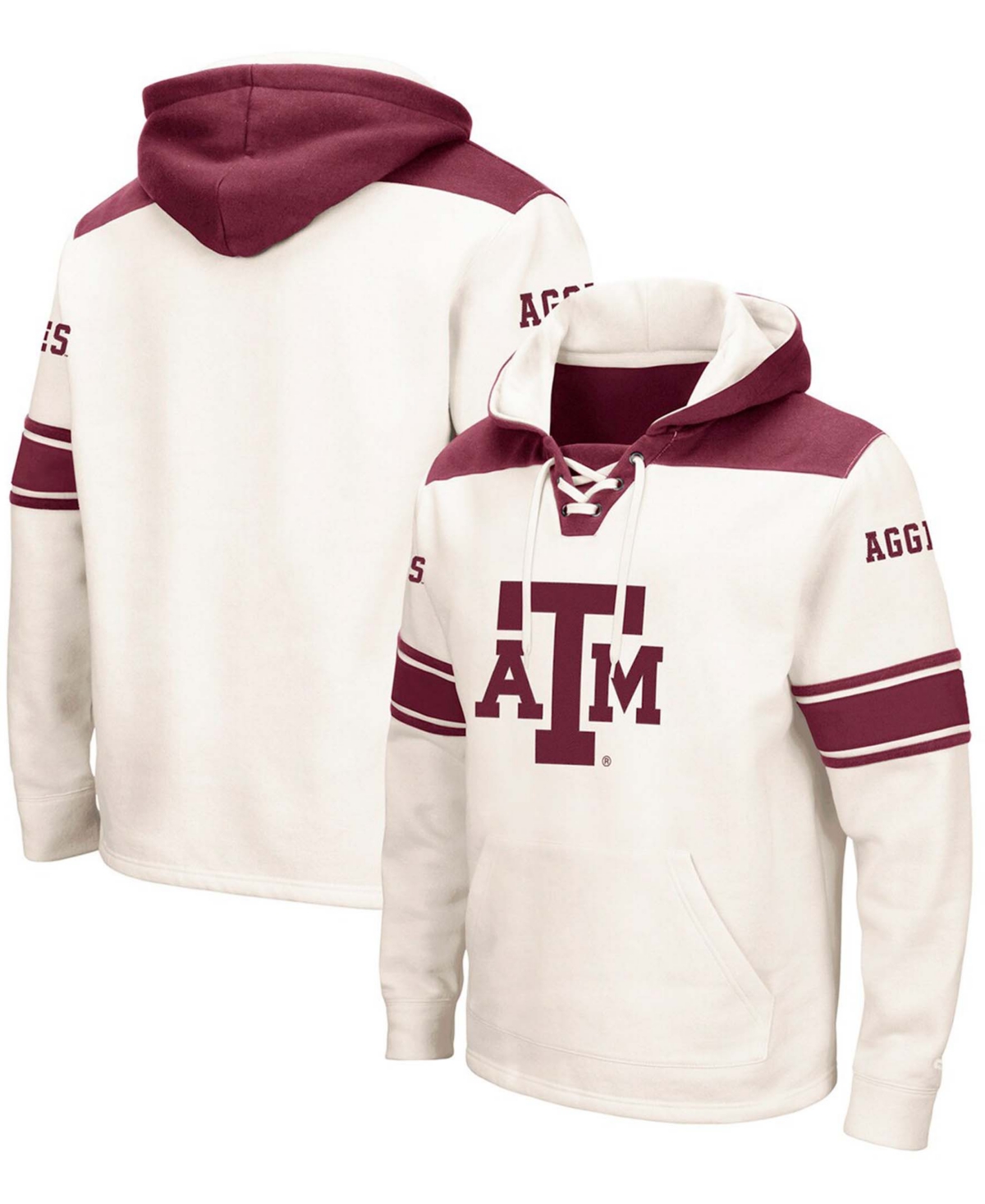 Click here for Mens Cream Texas A M Aggies 2.0 Lace-Up Hoodie - C... prices