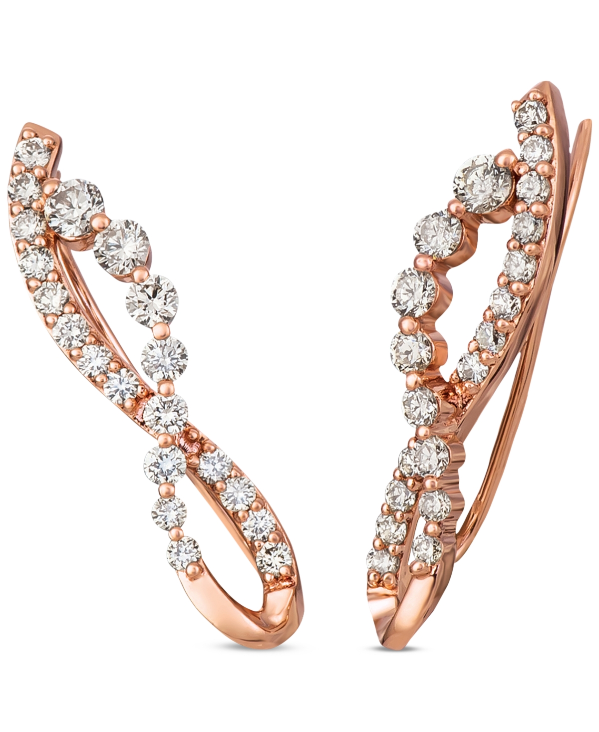Click here for Le Vian Nude Diamond Twist Ear Climbers (1-1/5 ct.... prices