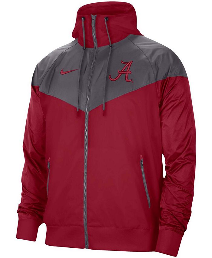 Nike Men's Crimson Alabama Crimson Tide Windrunner Full-Zip Jacket - Macy's