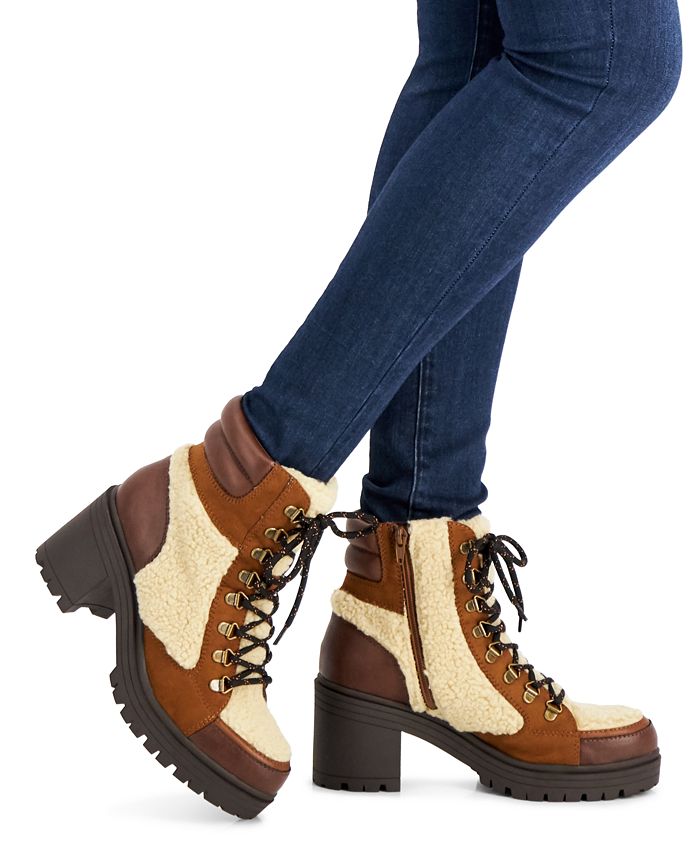 Sun + Stone Cookie Lace-Up Booties, Created for Macy's - Macy's