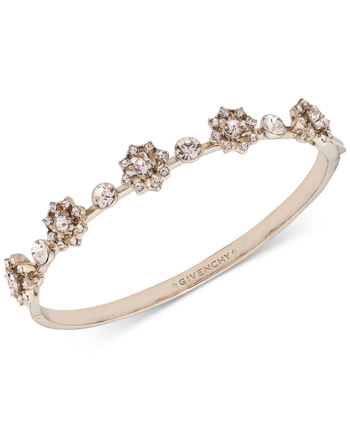 Givenchy Crystal Flower Bangle Bracelet - Macy's