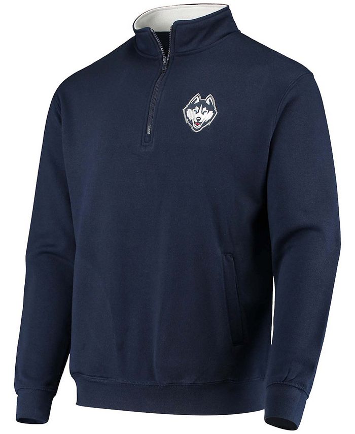 Colosseum Men's Navy Uconn Huskies Tortugas Logo Quarter-Zip Jacket ...