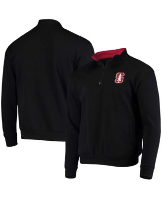 Men's Black Stanford Cardinal Tortugas Logo Quarter-Zip Jacket - Macy's