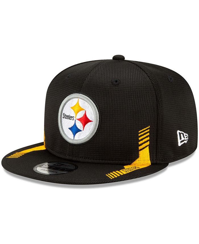 New Era Men's Black Pittsburgh Steelers 2021 NFL Sideline Home 9Fifty ...