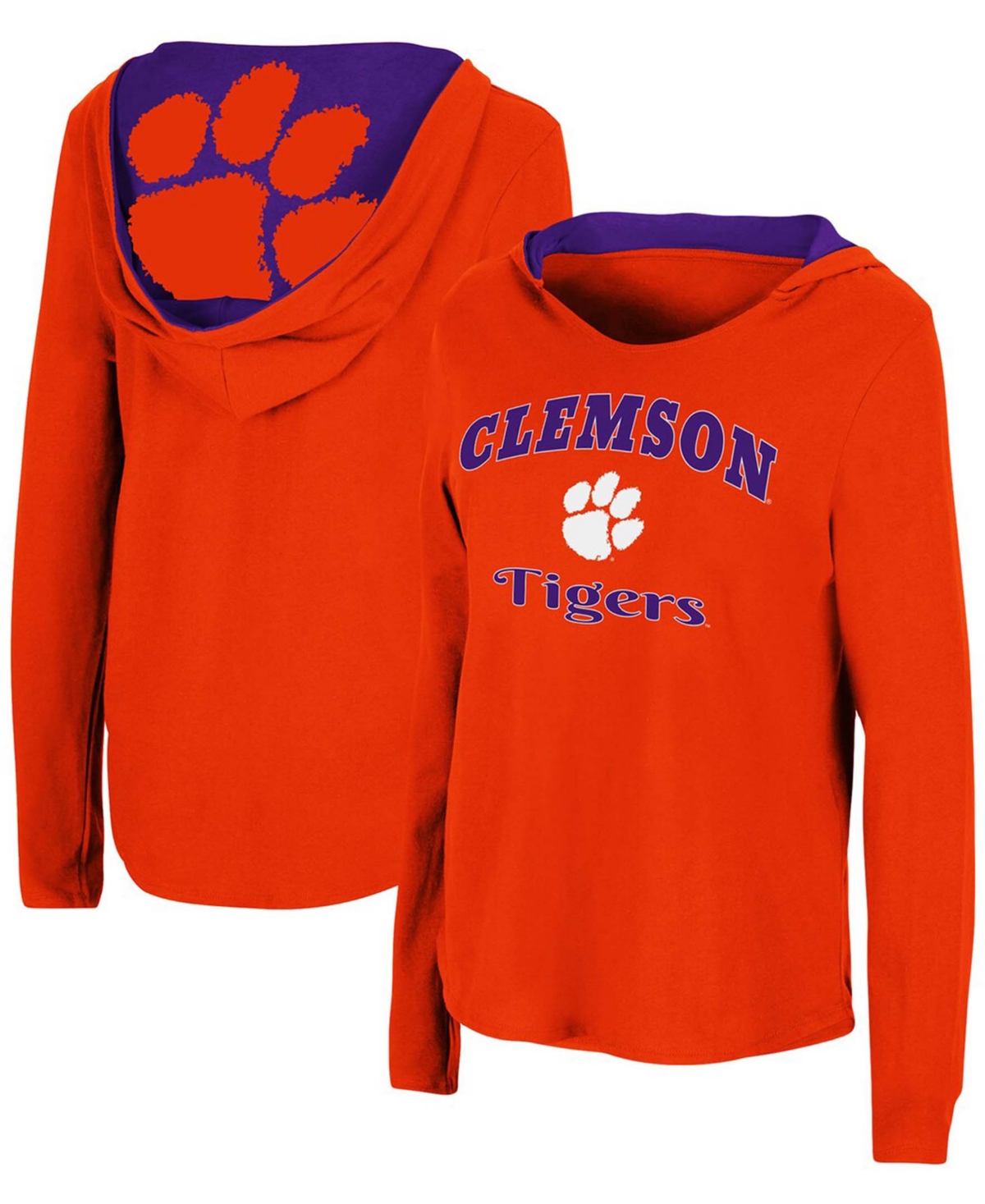 Click here for Womens Orange Clemson Tigers Catalina Hoodie Long... prices