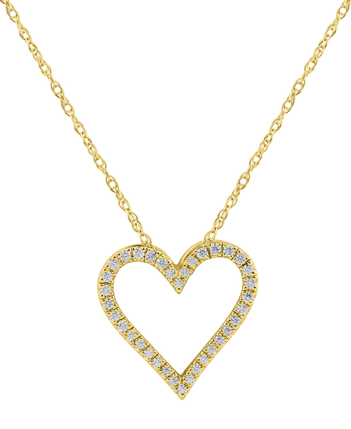 Click here for Diamond Heart 18 Pendant Necklace (1/10 ct. t.w.)... prices