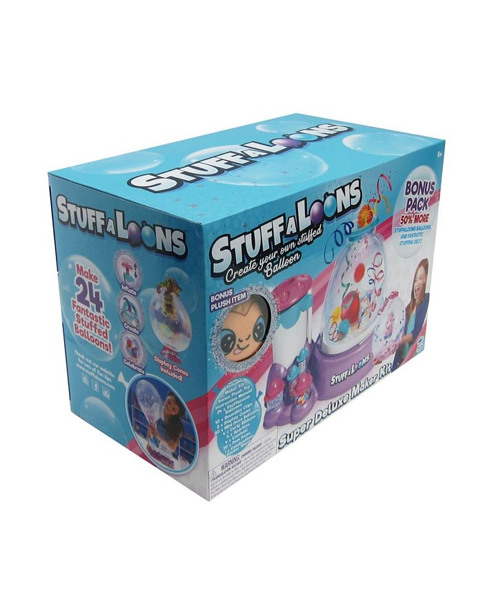 STUFFALOONS Super Deluxe Balloon Stuffing Maker Kit with Bonus Plush ...