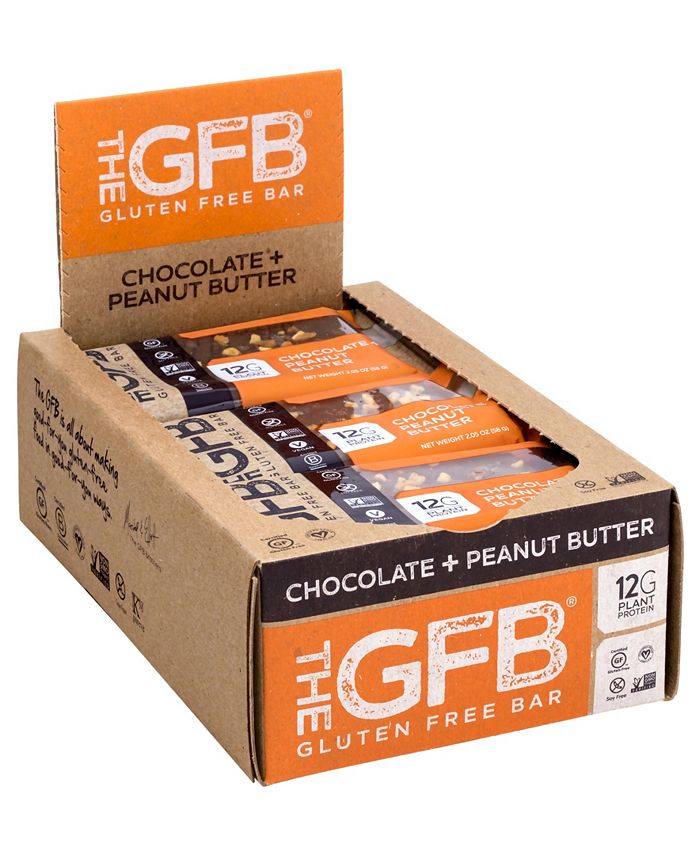 The GFB Chocolate Peanut Butter Bar, 12 Pack - Macy's