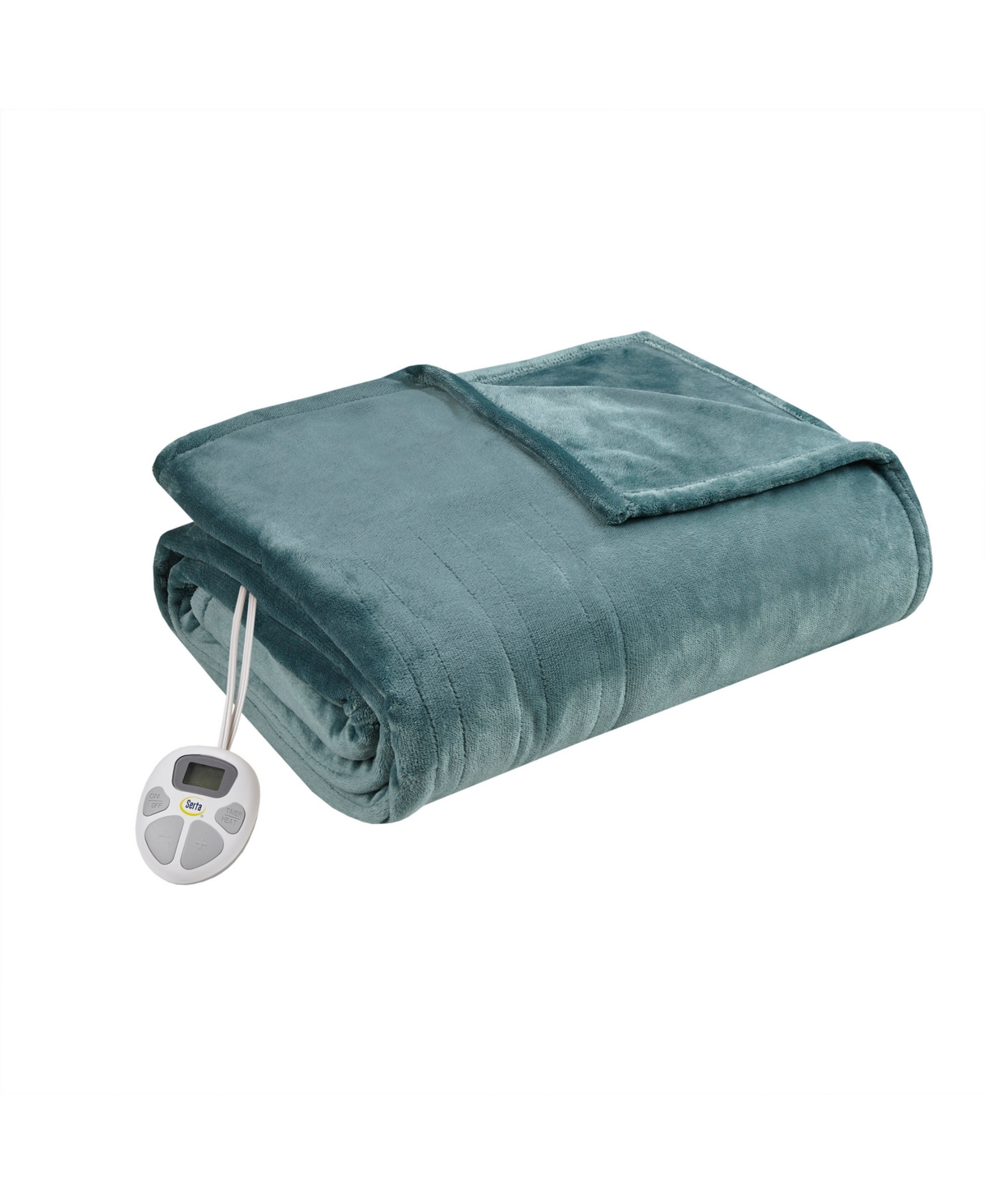 Click here for Serta Electric Plush Blanket  King - Teal prices