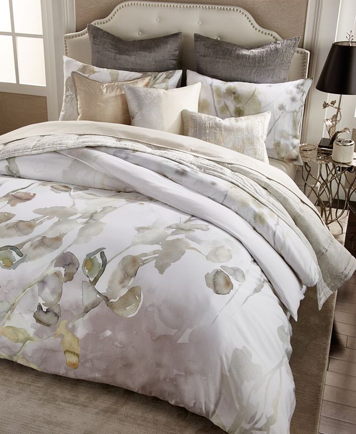 Michael Aram CLOSEOUT! Botanical Leaf Duvet Cover, King - Macy's