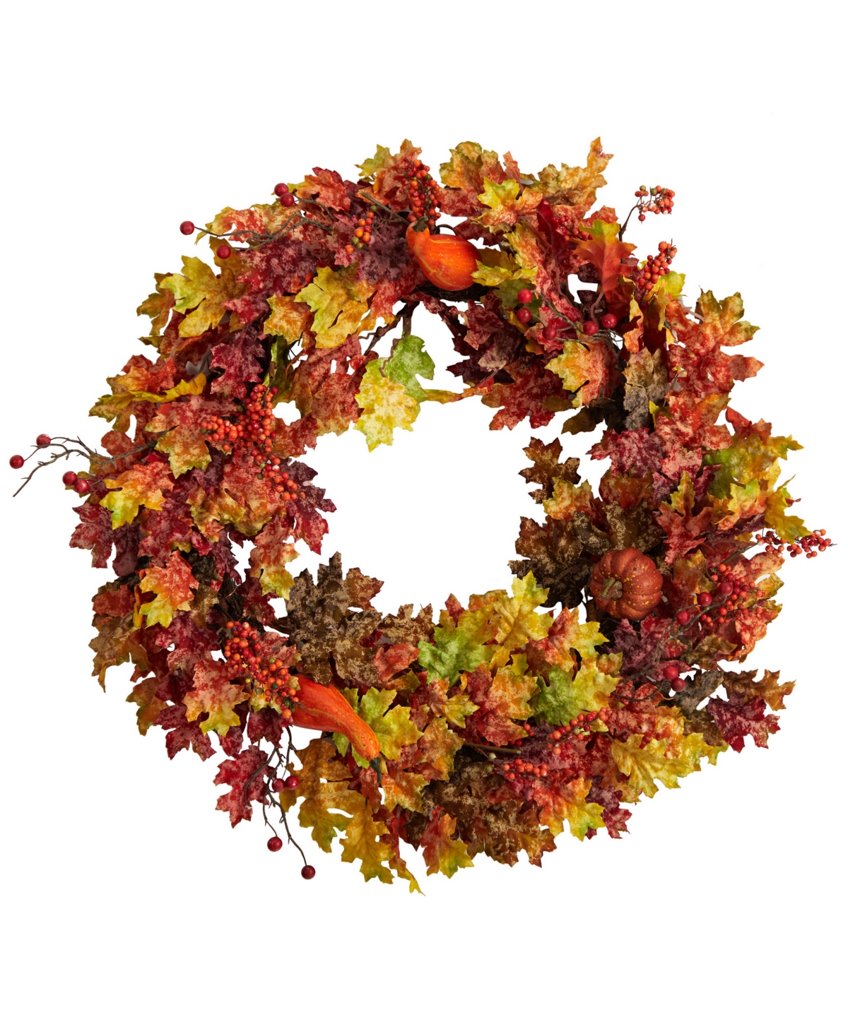 Click here for 32 Autumn Oak Leaf  Berries and Pumpkin Artificial... prices
