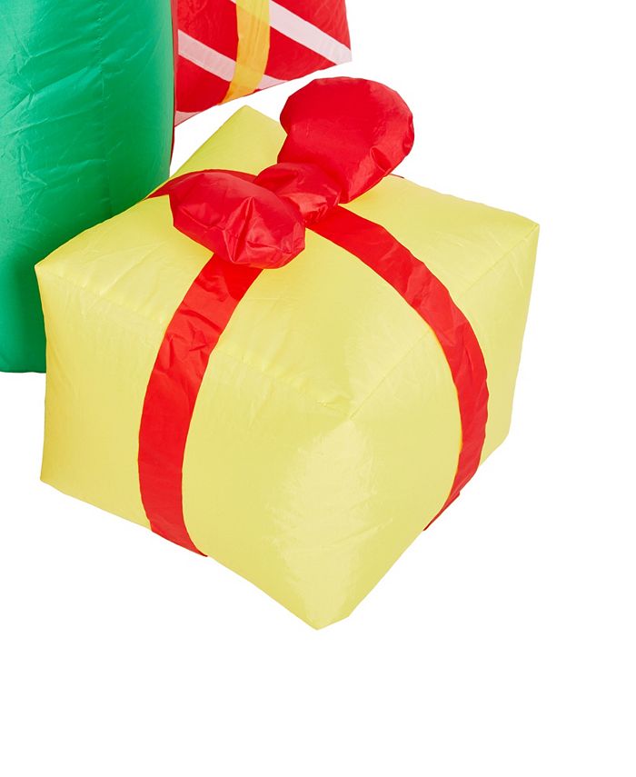 Glitzhome Lighted Inflatable Gift Boxes Decor - Macy's