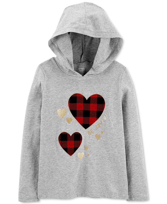 Carter's Toddler Girls Heart Hooded Top - Macy's
