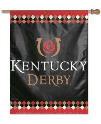 Black Kentucky Derby 28" x 40" Single-Sided Vertical Banner - Macy's