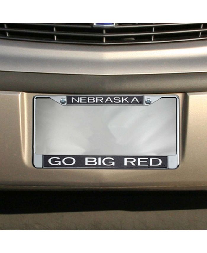 Stockdale Black Nebraska Huskers Glitter License Plate Frame - Macy's