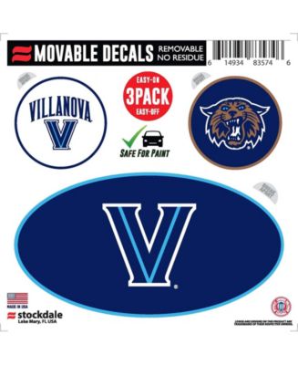 Multi Villanova Wildcats Repositionable Decal Set, pack of 3 - Macy's