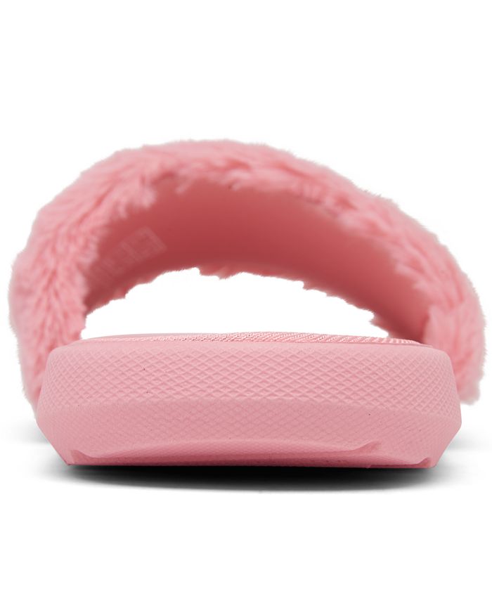 Puma Women's Cool Cat Fluffy Slide Sandals from Finish Line - Macy's