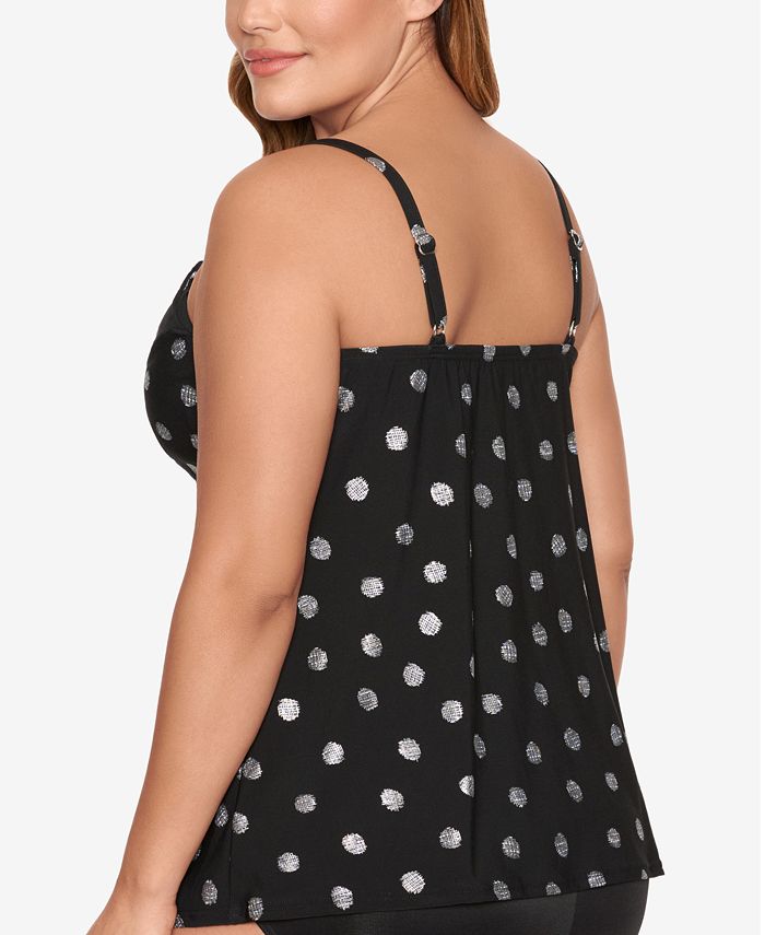 Miraclesuit Plus Size Love Knot Underwire Tankini Top - Macy's