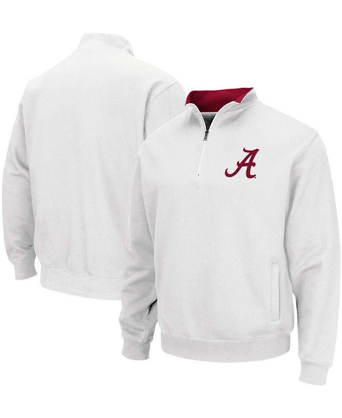 Colosseum Men's White Alabama Crimson Tide Tortugas Logo Quarter-Zip ...