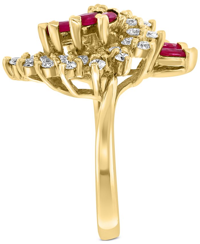 EFFY Collection EFFY® Ruby (1-3/8 ct. t.w.) & Diamond (5/8 ct. t.w ...