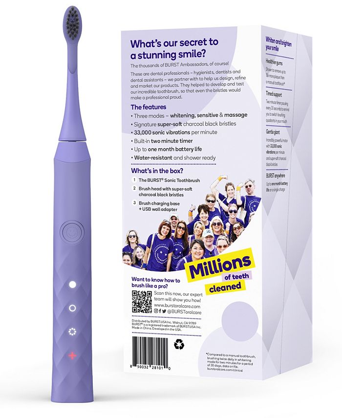 BURST Sonic Toothbrush - Limited Edition Lavender - Macy's