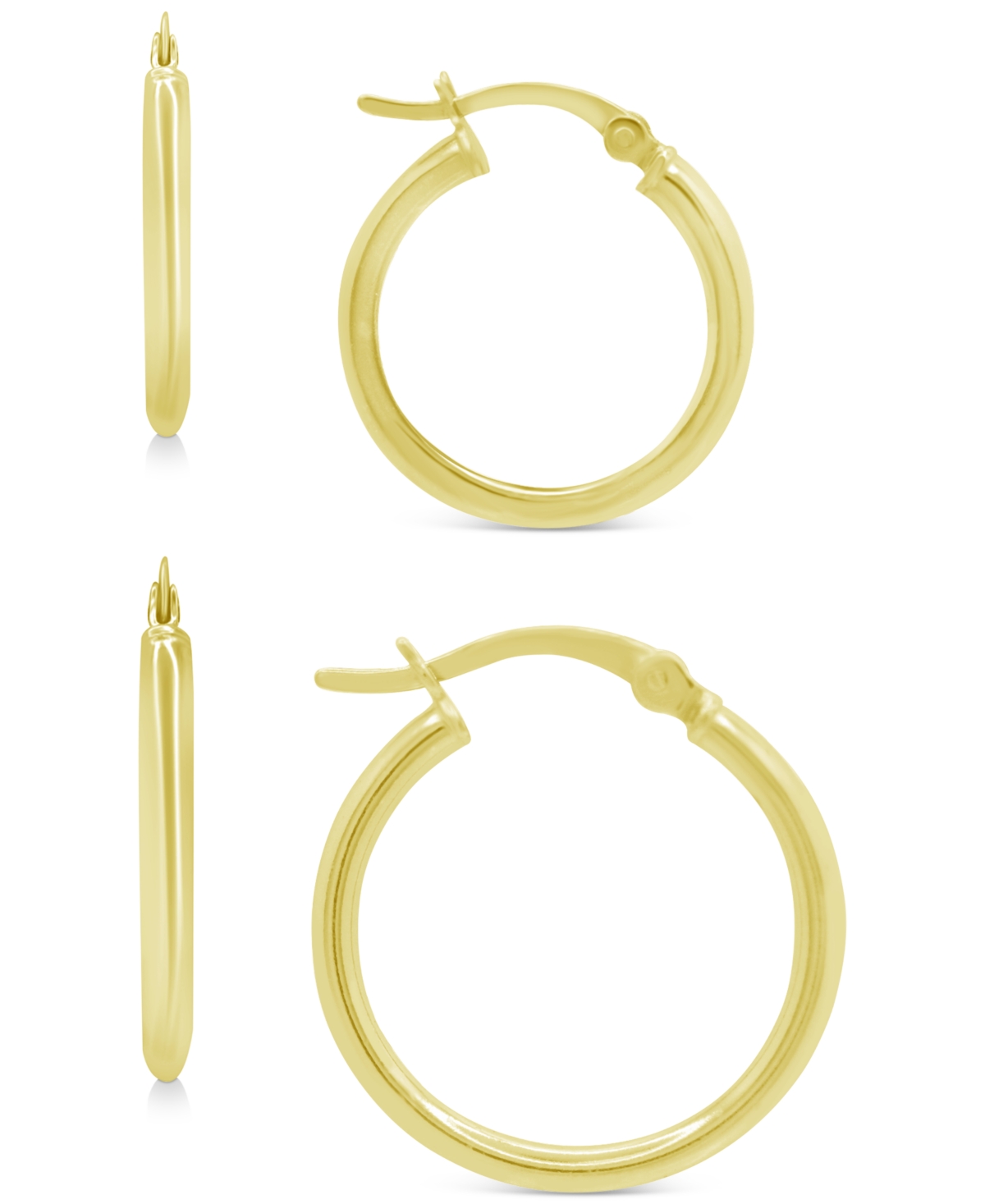 Click here for 2-Pc. Set Polished Small Hoop Earrings in 18k Gold... prices