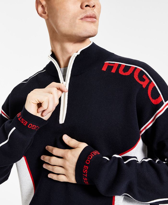 HUGO Men's Slogono Logo Sweater - Macy's