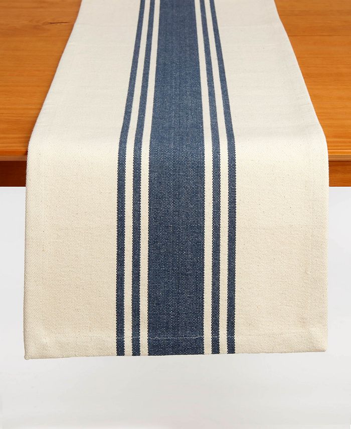 Tableau Railroad Stripe Table Runner, 72" x 14" - Macy's