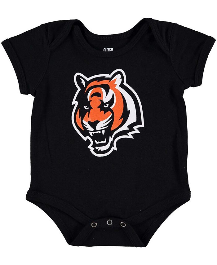 Outerstuff Newborn Black Cincinnati Bengals Team Logo Bodysuit - Macy's