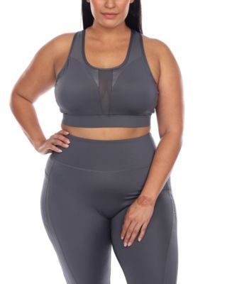Plus Size Racer Back Sports Bra - Macy's