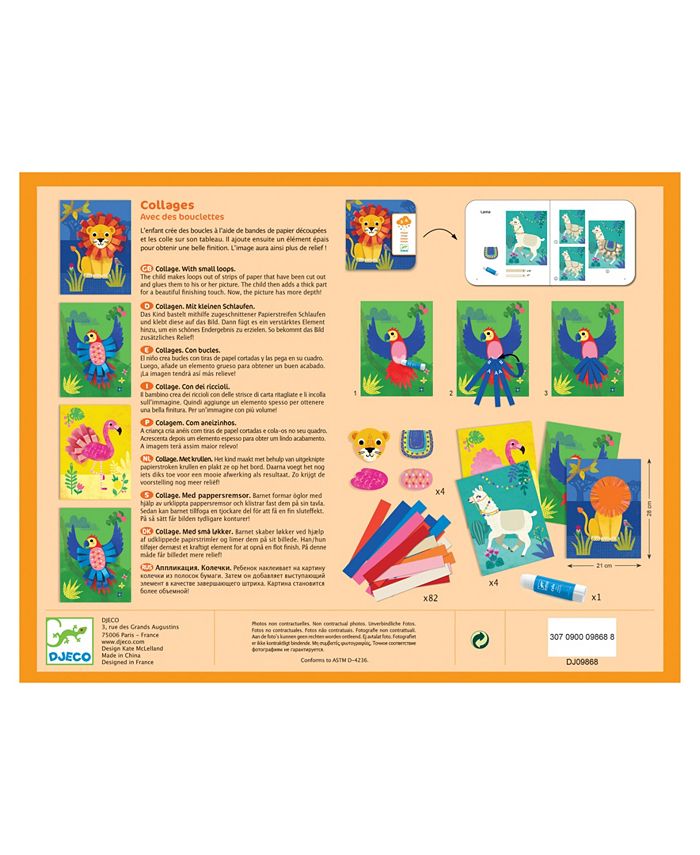 DJECO Animal Loops Collage Kit - Macy's