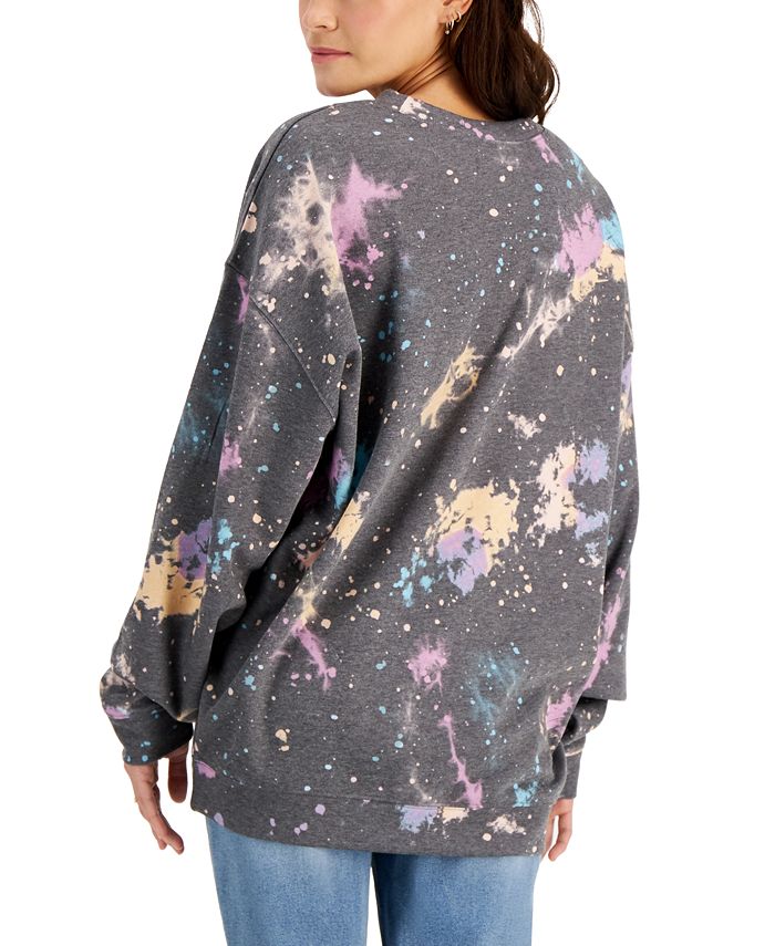 Grayson Threads Black Juniors' Tie-Dye Sweatshirt - Macy's