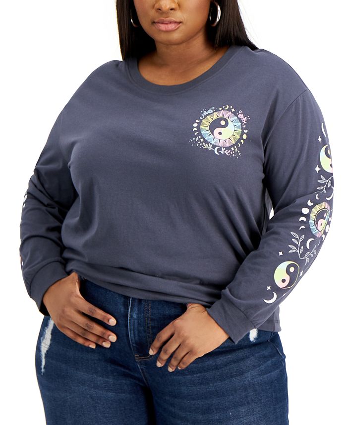 Rebellious One Trendy Plus Size Graphic Top - Macy's